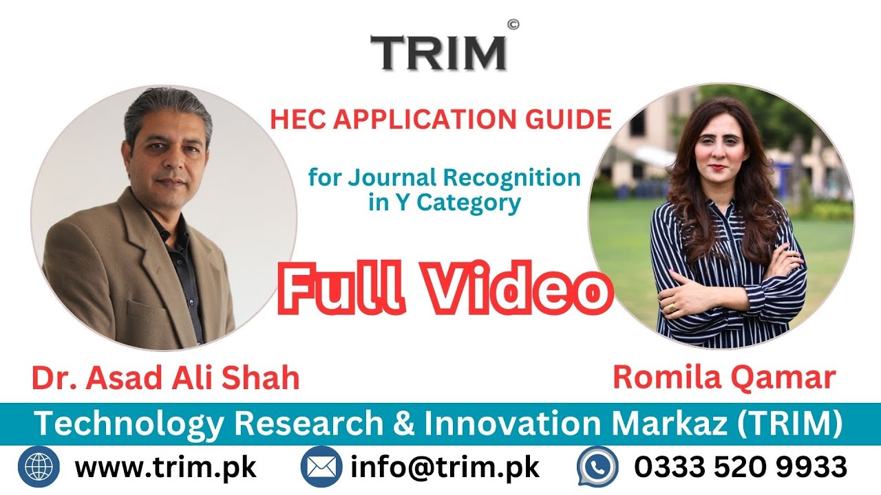 A Guide to HEC Journal Recognition Application for Y Category - OJS ...